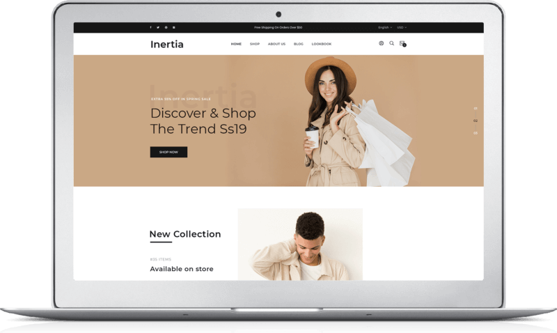 Inertia - An E-commerce Site For Clothes | Myra Technolabs